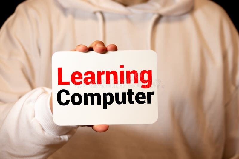 E Learning Written on Computer Screen on Blackboard Stock Image - Image ...