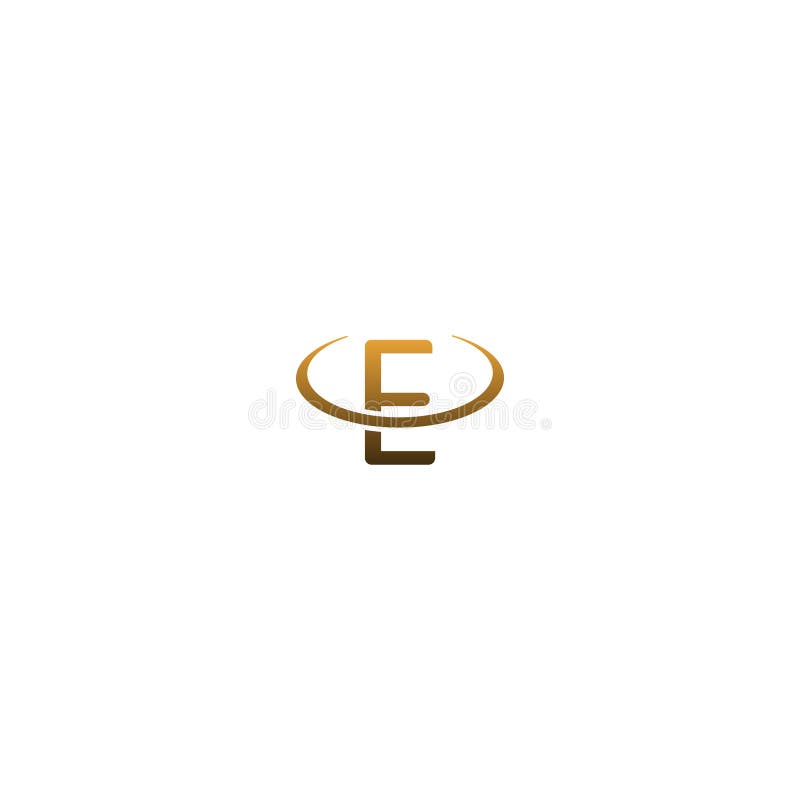 E Letter Circle Logo, Concept Letter E + Icon Circle Illustration Stock ...