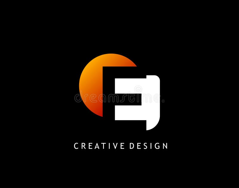 E Negative Logo Design Stock Illustrations – 576 E Negative Logo Design ...