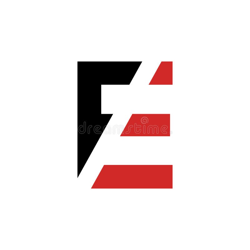 E Letter Vector Logo. Linear Letter E Emblem Stock Vector ...