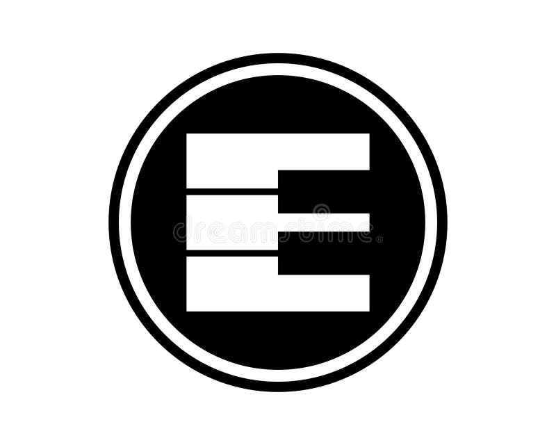 E Letter Music Piano Logo Icon Template Stock Vector - Illustration of ...