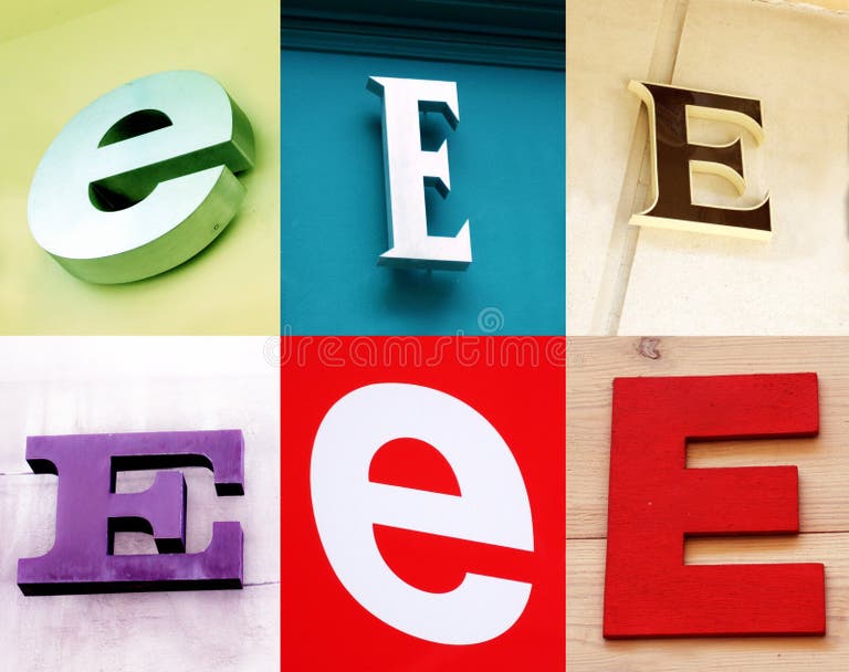 E Letter - Urban Collection Stock Image - Image of compose, message: 183667