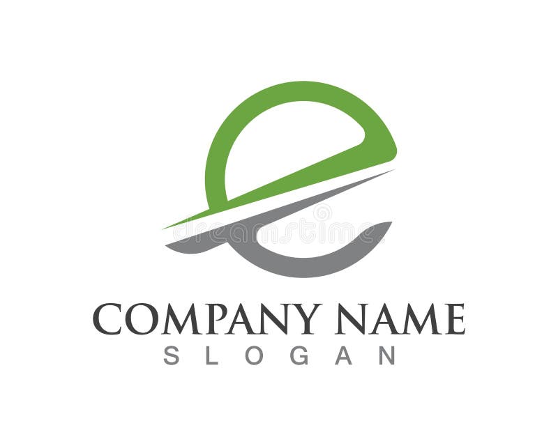 E Letters Logos Template Vector Stock Vector - Illustration of shape ...