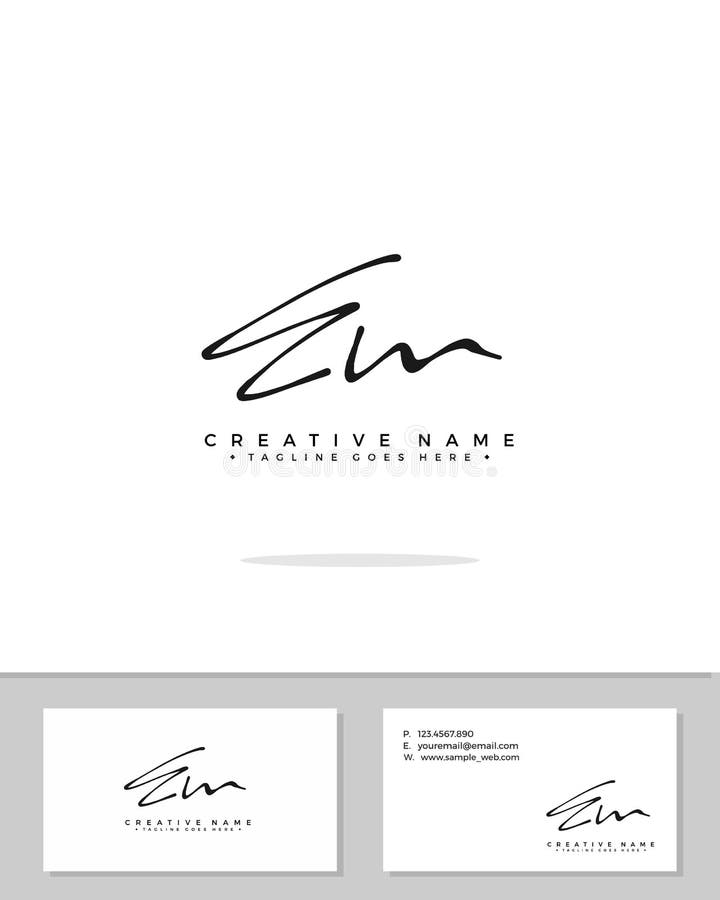 E M EM Initial Logo Signature Vector. Handwriting Concept Logo. Stock ... E M EM Initial Logo Signature Vector. Handwriting Concept Logo. Stock ...