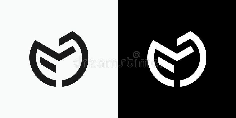 E M J Initials Vector Logo Design with Curved Lines in a Modern, Simple ...