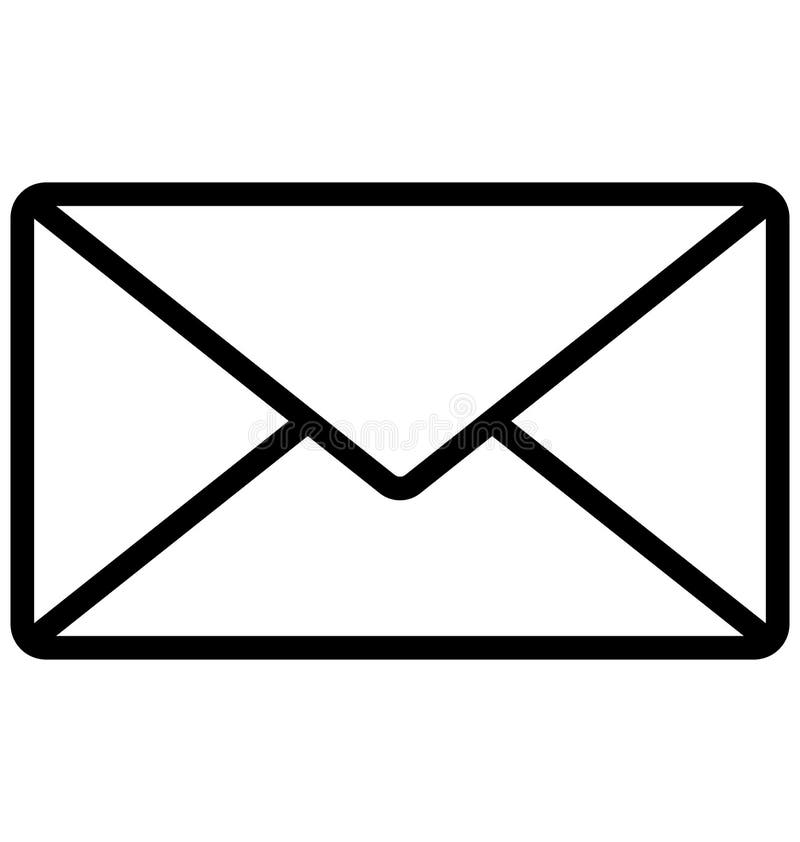 E-mail, ícone Isolado Envelope Do Vetor Que Pode Ser Muito Facilmente ...