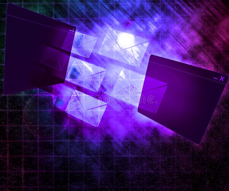 E-mail abstract stock illustration. Illustration of movement - 110015
