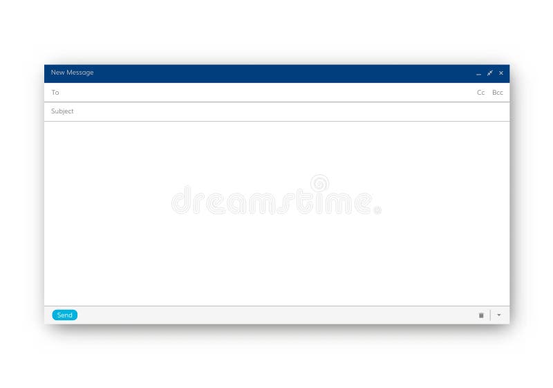 E-mail blank template stock vector. Illustration of template - 98295082
