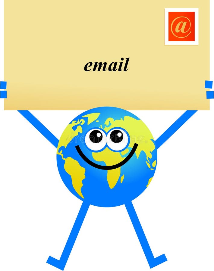 E-mail bol stock illustratie. Illustration of geïsoleerd - 6144708