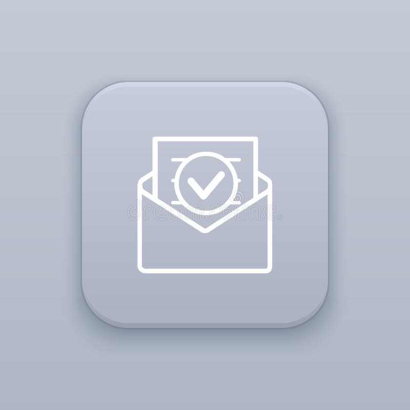 E-mail button stock vector. Illustration of newsletter - 129551622