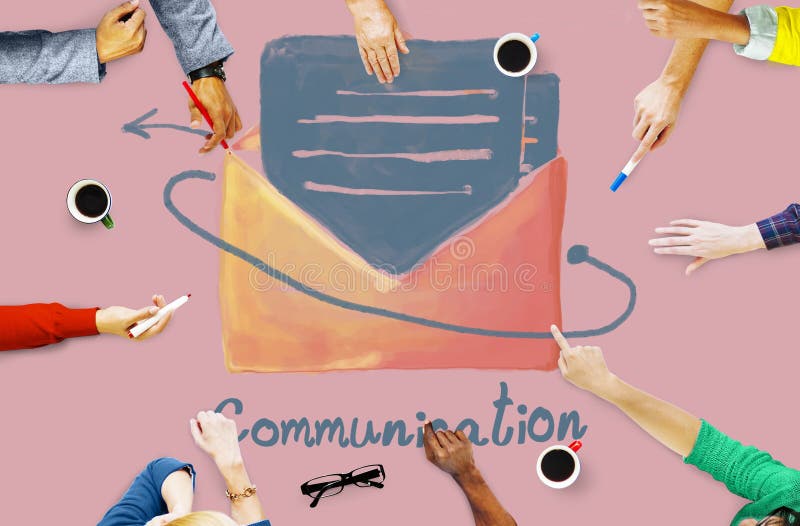 E-mail Communication Connection Online Concept Stock Image - Image of ...