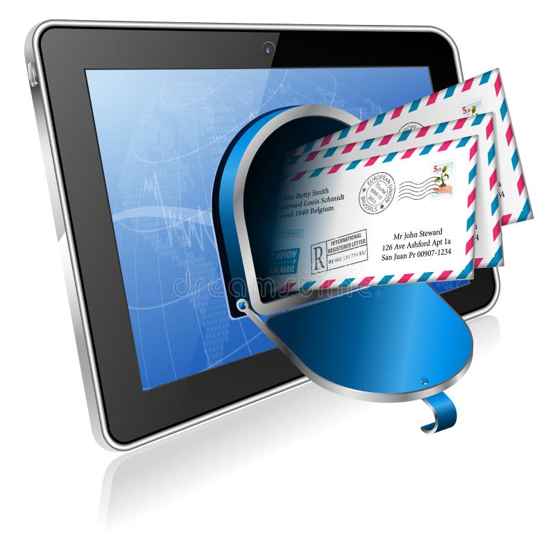 Mail Concept Vector Linear Icon Isolated on Transparent Background ...