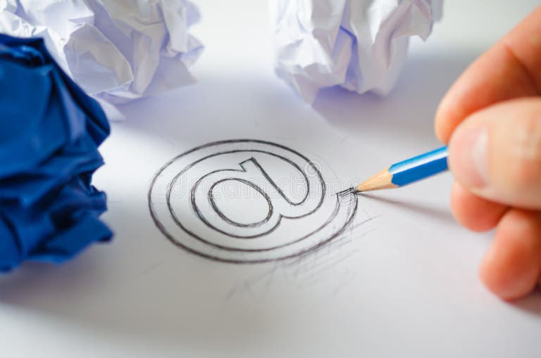 E-mail stock photo. Image of connection, mailer, draw - 48097700