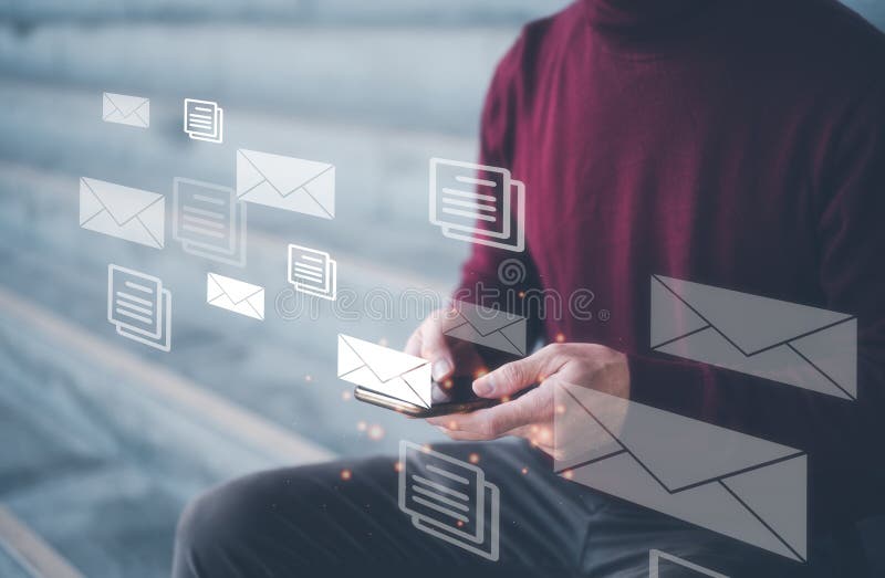 E-mail electronic mail stock image. Image of login, marketing - 269414787