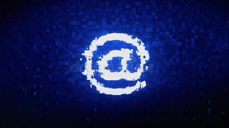 Email Inbox an Inbox Interface with Pixelated Letter Icons Representing New Messages. Each Email ...