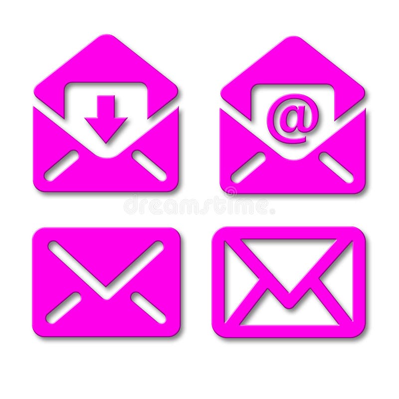 Email icons stock vector. Illustration of information - 47774875