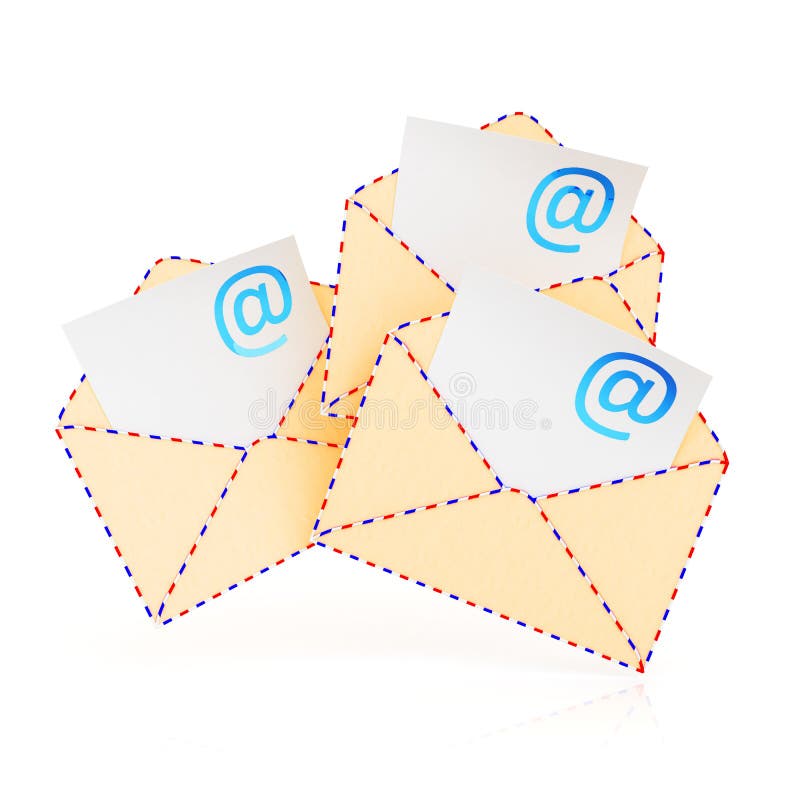E-mail envelopes stock illustration. Illustration of digital - 26527142