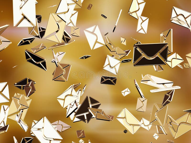 E-mail stock illustration. Illustration of email, falling - 64744878