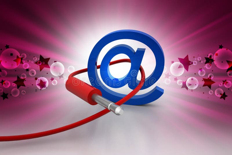 E Mail Icon Connected Cable Stock Illustrations – 6 E Mail Icon ...