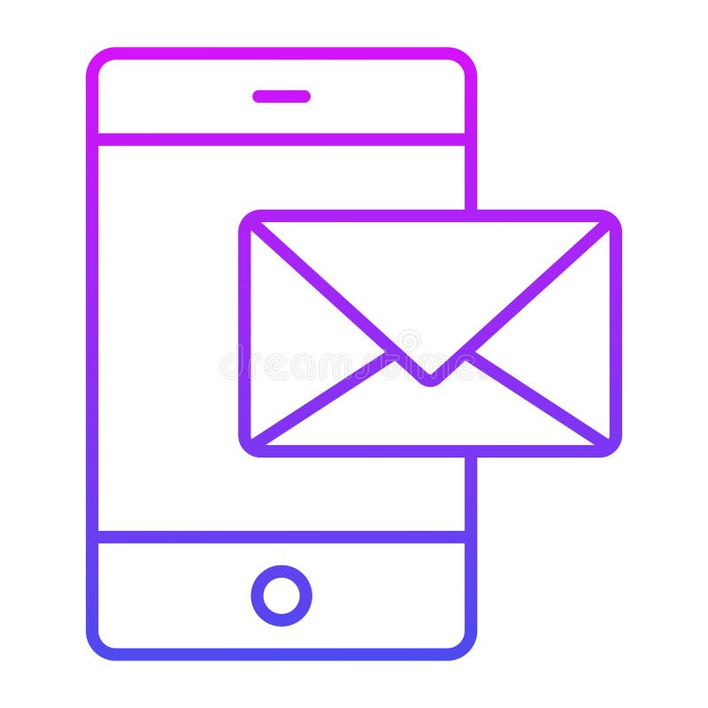 E-mail Icon Modern Vector Illustration Stock Vector - Illustration of ...