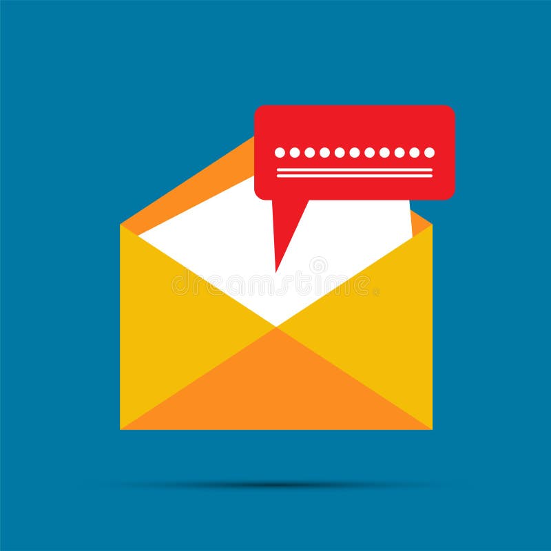 Mail Icon,New Email Notification,Simple Design Style.vector ...