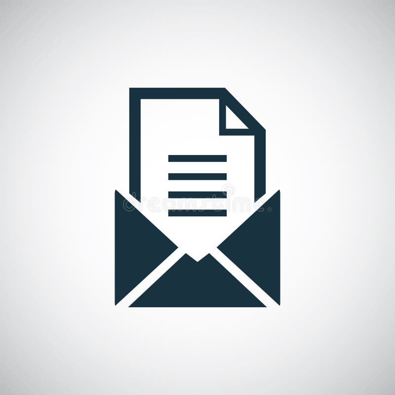 E-mail Icon. Trendy Simple Concept Stock Vector - Illustration of ...