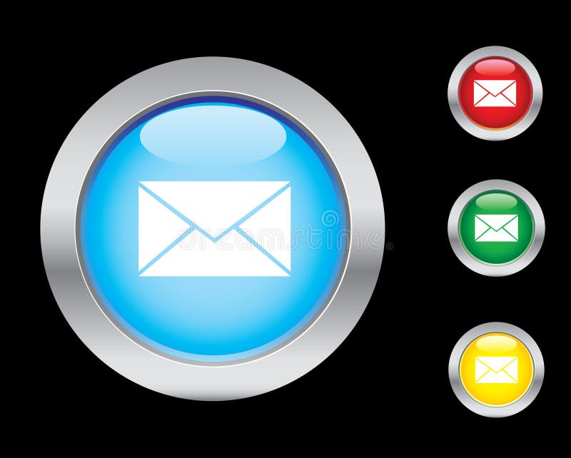 E-mail icons. stock vector. Illustration of connection - 10250898