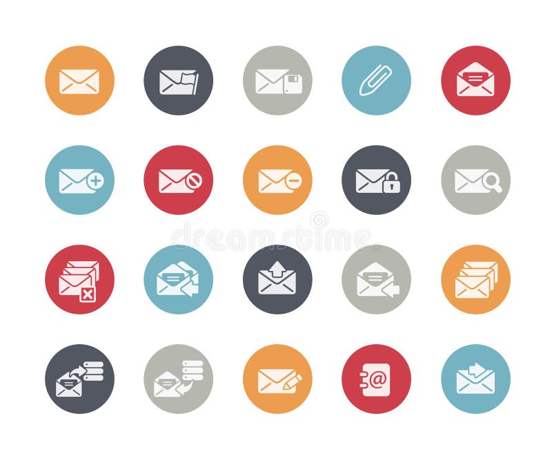 E-mail Icons // Classics stock vector. Illustration of magnifying ...