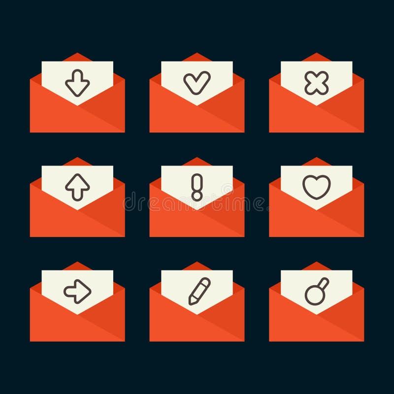 Book Icons Set Illustration Stock Illustration - Illustration of ...