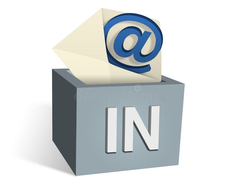 E-mail Inbox stock illustration. Illustration of notice - 6015056