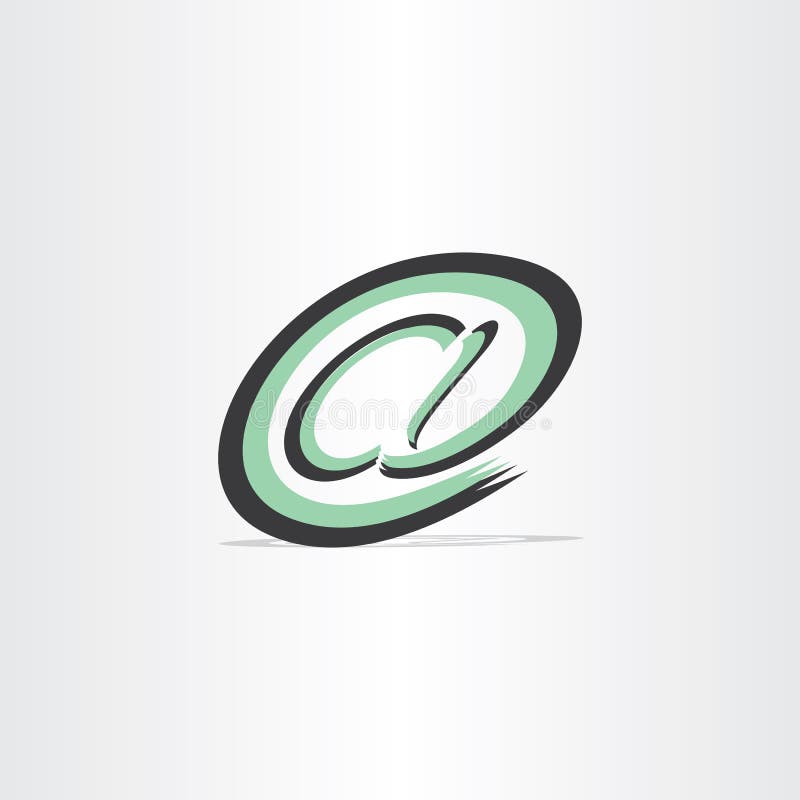 E Mail Internet Stylized Symbol Stock Vector - Illustration of ...