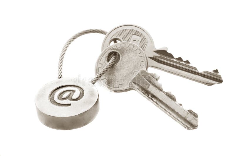 E-mail keys stock image. Image of isolated, confidential - 4442293