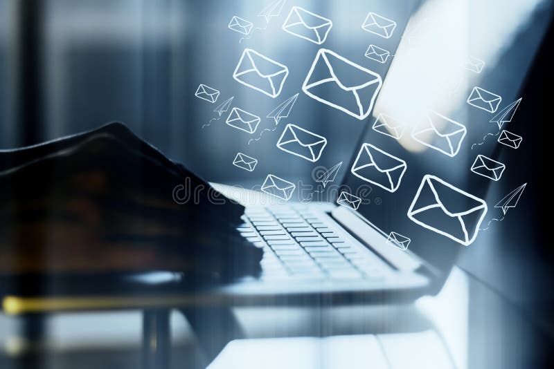 E-mail network concept stock photo. Image of marketing - 99969650