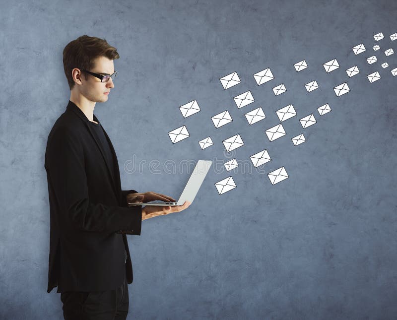 E-mail network concept stock photo. Image of marketing - 99969650