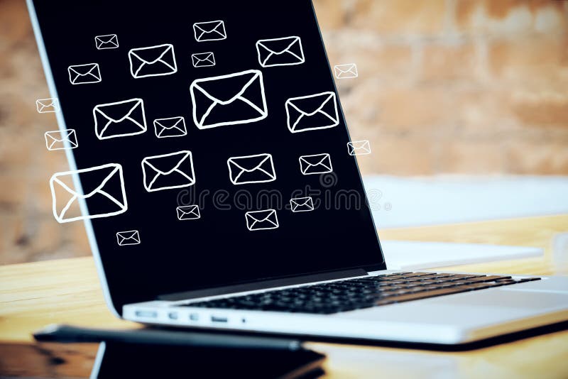 E-mail network concept stock photo. Image of marketing - 99969650