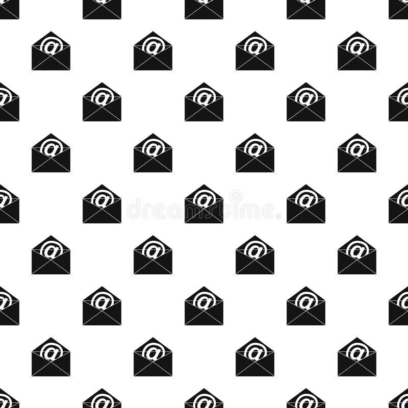 E-mail Pattern, Simple Style Stock Vector - Illustration of open, blank ...