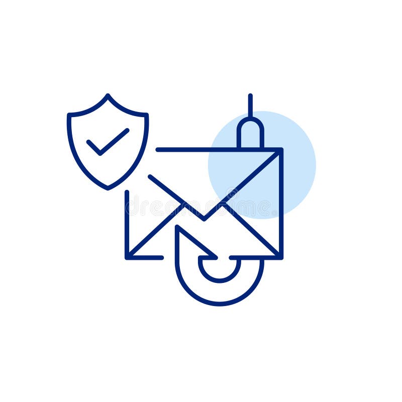 E-mail Phishing Attack Protection. Pixel Perfect, Editable Stroke Icon ...