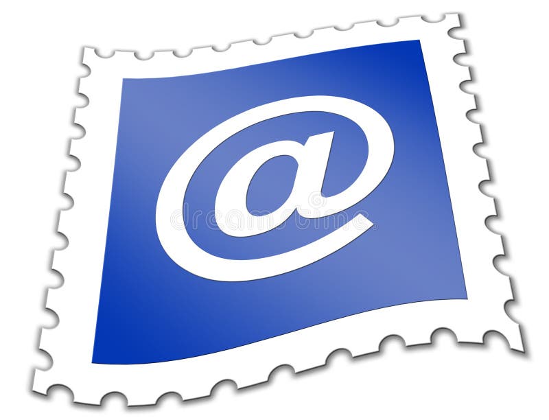 E-mail postage stamp stock illustration. Illustration of email - 13879866
