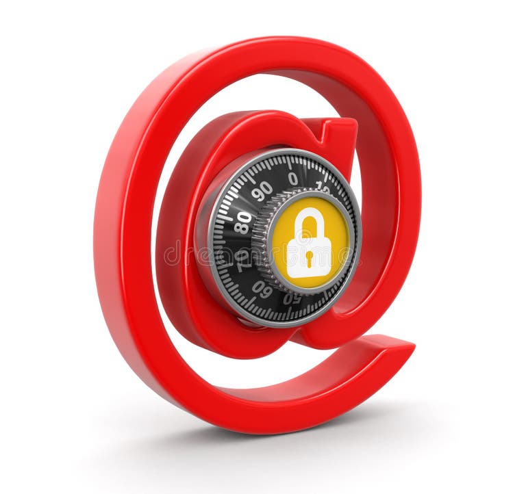 E-mail Protection (clipping Path Included) Stock Illustration ...