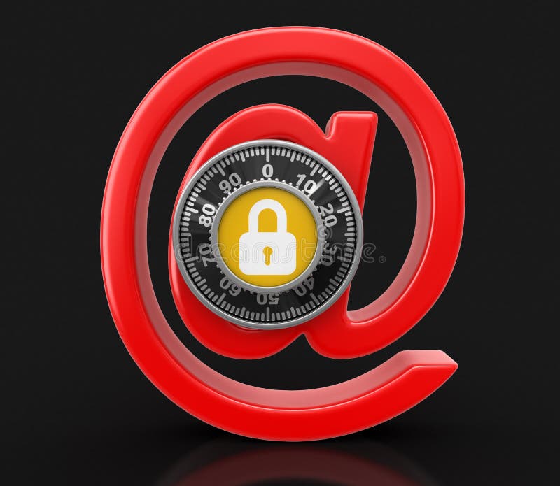 E-mail Protection (clipping Path Included) Stock Illustration ...