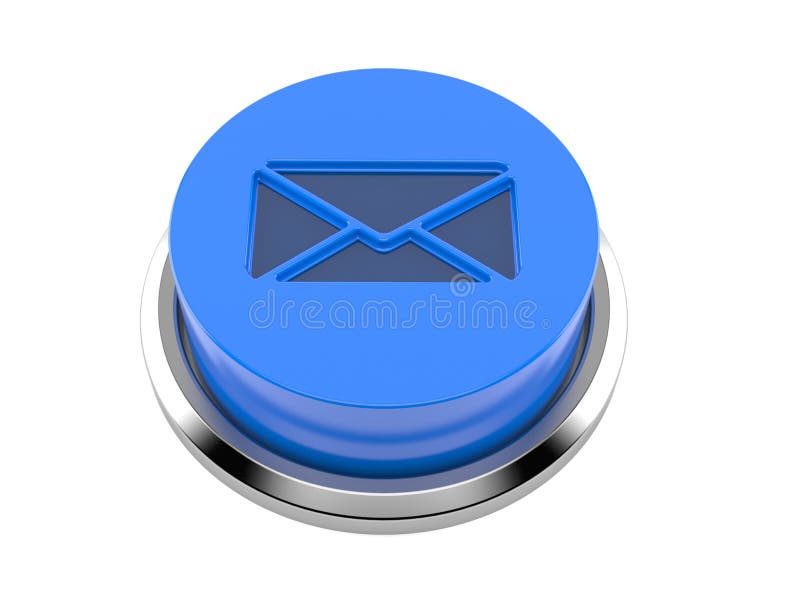 E-mail push button stock illustration. Illustration of envelope - 93037262