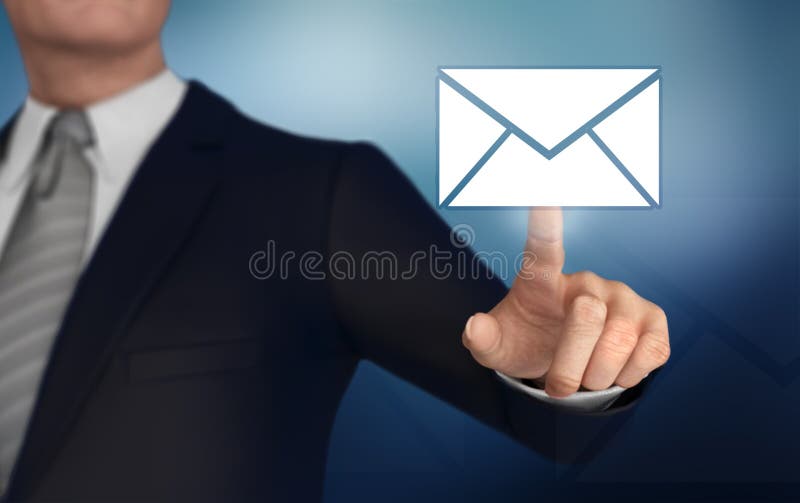 E Mail Pushing Concept 3d Illustration Stock Illustration ...