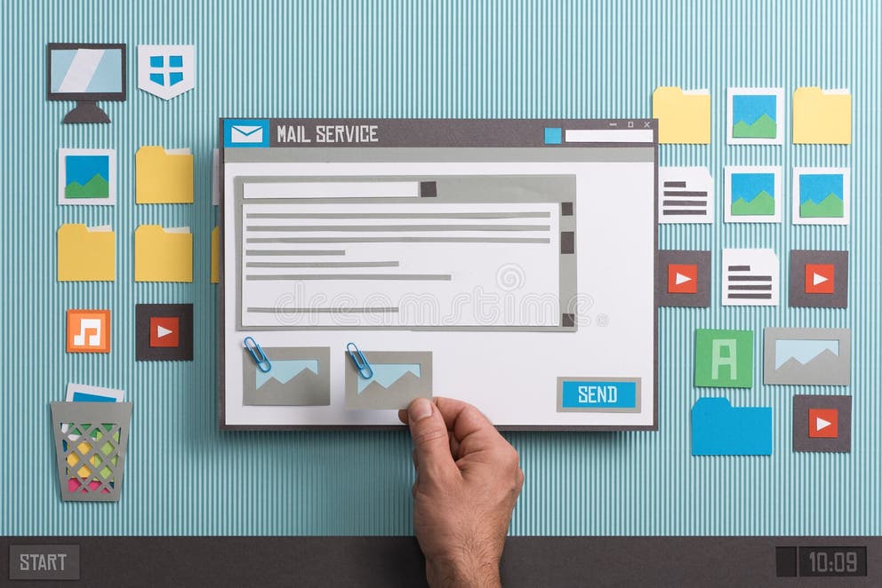 E-Mail service stock photo. Image of attachments, creative - 102156532