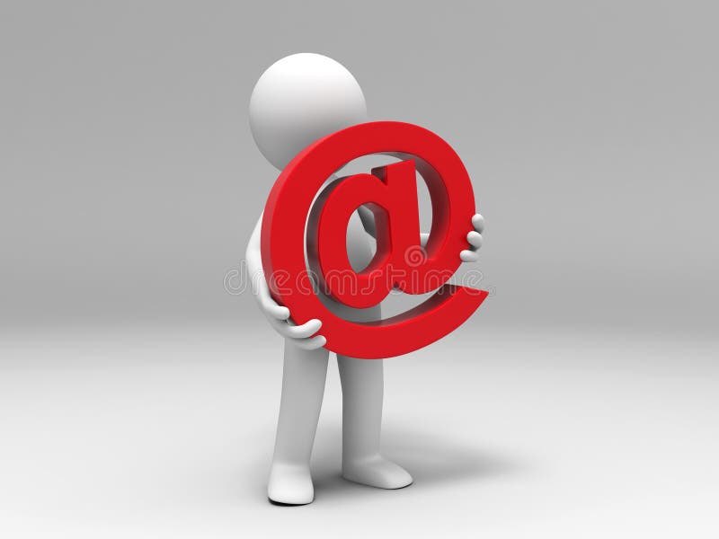 E-mail sign stock illustration. Illustration of people - 27140480