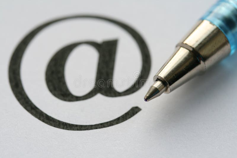 E-mail sign stock image. Image of white, macro, sign, concepts - 8936773