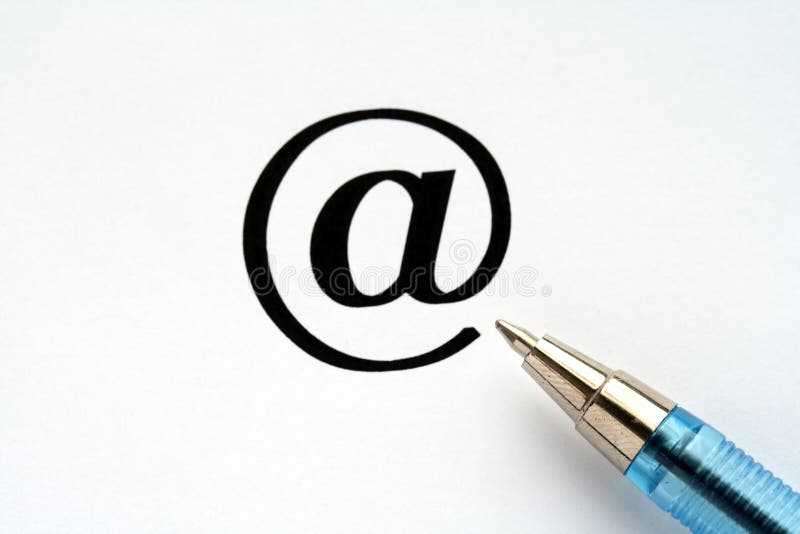 E-mail sign stock image. Image of white, macro, sign, concepts - 8936773