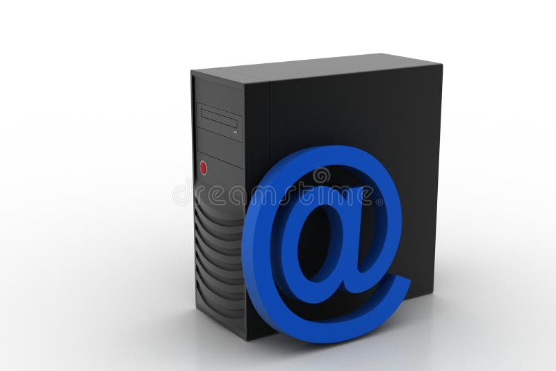 E Mail Sign Computer Cpu Stock Illustrations – 5 E Mail Sign Computer ...