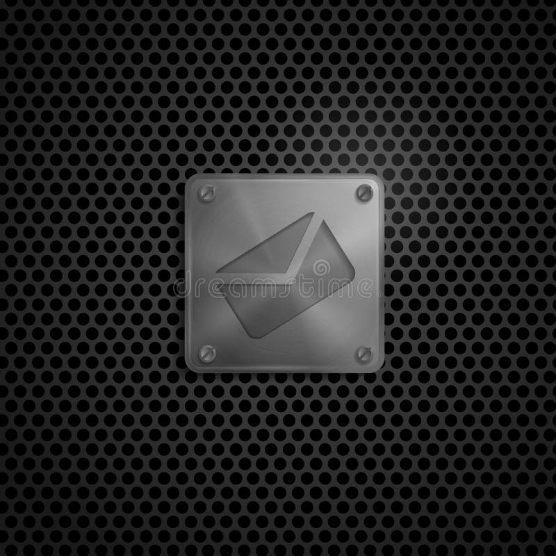 Metal Texture Plate with Screws Stock Vector - Illustration of ...