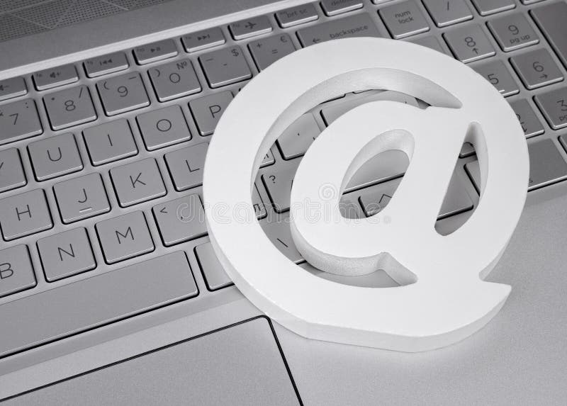 E-mail Symbol on Computer Keyboard Stock Photo - Image of contact ...