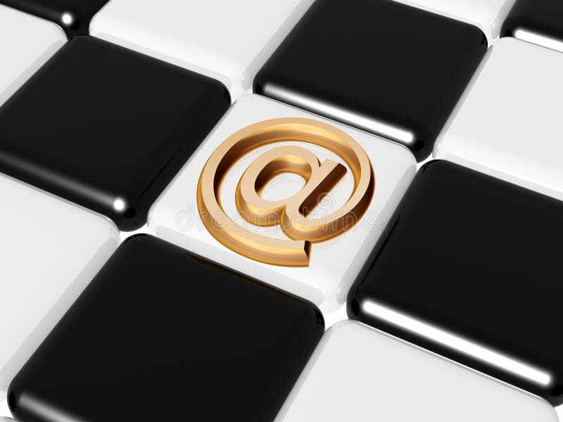 Mail symbol stock illustration. Illustration of address - 9301400